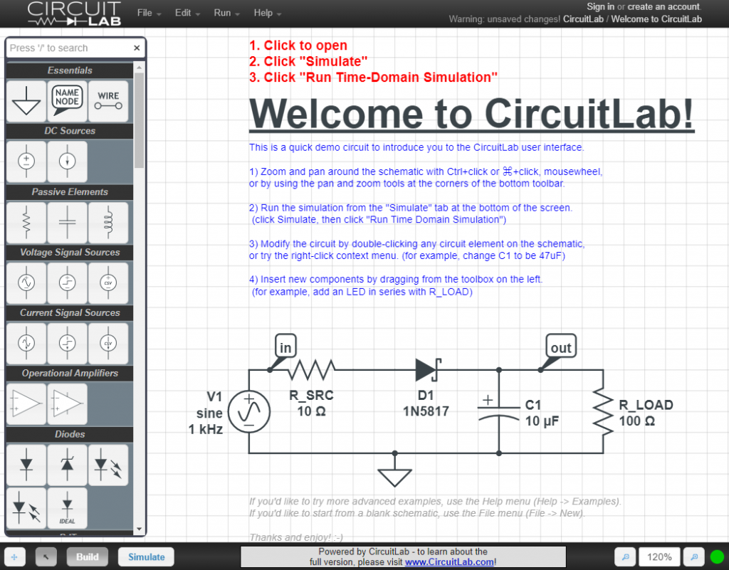 CircuitLab - Engineers Tools